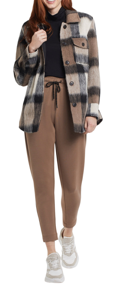 Brushed Plaid Shacket – IN THE SPIRIT YOGA STUDIO, WINE LOUNGE & BOUTIQUE